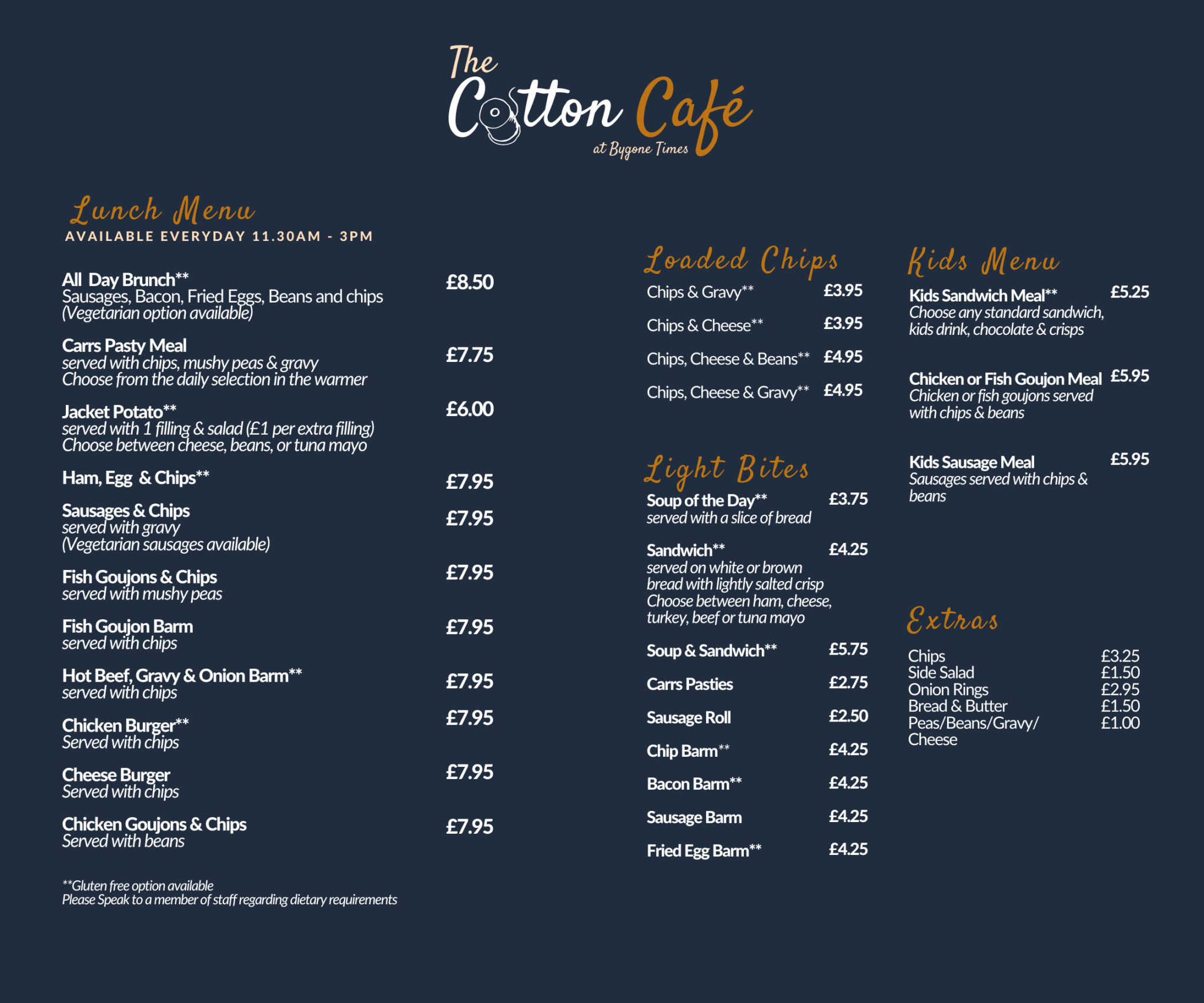 The Cotton Cafe - Bygone Times